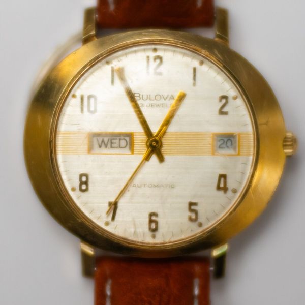 Vintage Mens Retro Bulova UFO Automatic Watch 11 AOABC 23 Jewels ...