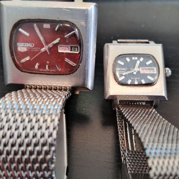 His and Hers Vintage Seiko Automatic Watches in TV cases | WatchCharts ...