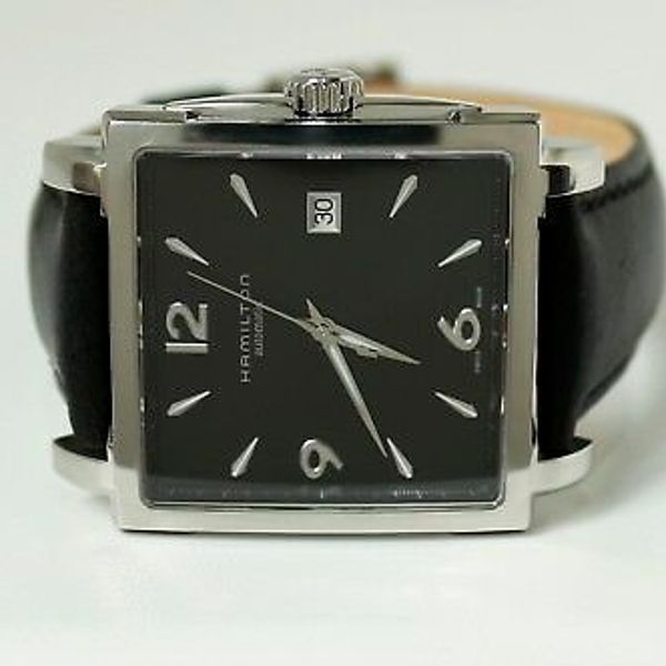 Hamilton jazzMaster Automatic, H324150 stainless steel Square Men's ...