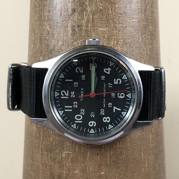 Timex Men T2M901 J Crew Military Black Nylon Quartz Analog 36mm Watch 7 ...