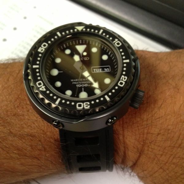 Seiko Darth Tuna with DLC Isofrane | WatchCharts Marketplace
