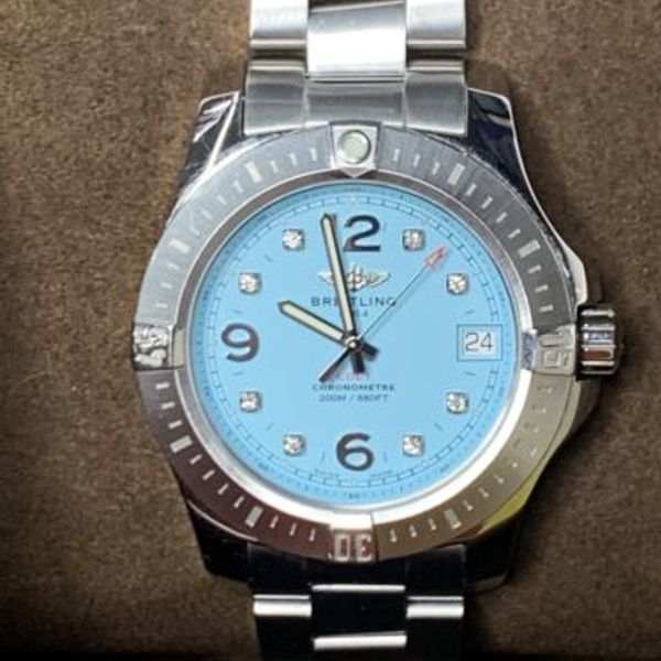 Breitling Colt Avenger II Seawolf Limited Edition 39-100 Diamond Dial ...