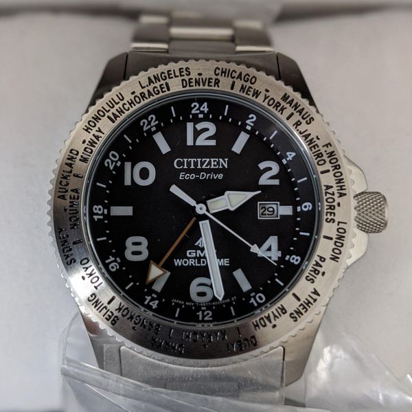 [WTS] Citizen Promaster Eco-Drive BJ7100-82E GMT World Time 42mm ...