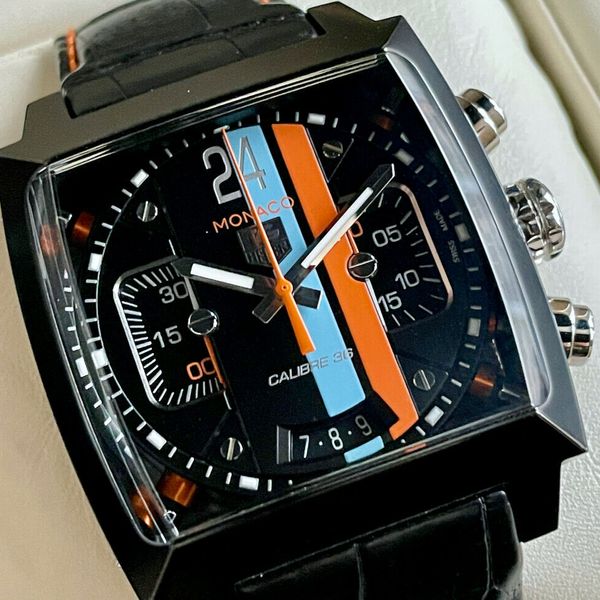 Rare Tag Heuer Monaco Twenty Four 24 Gulf Edition Calibre 36 CAL5110 ...