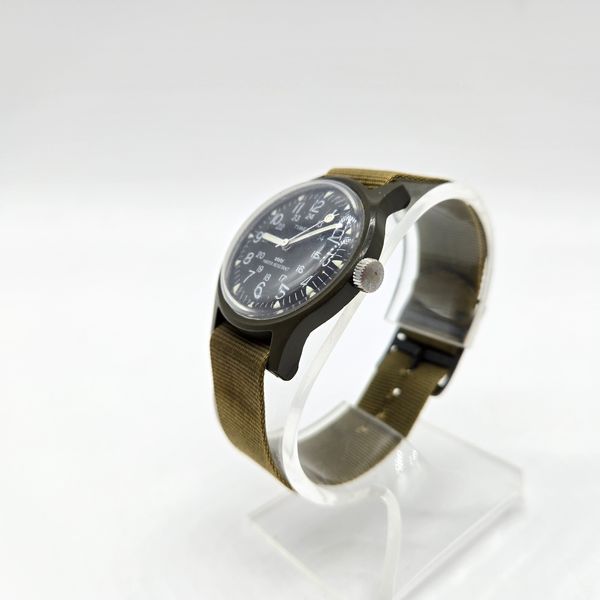 Vintage Timex MacGyver Camper Military Field Watch Men 35mm Green ...