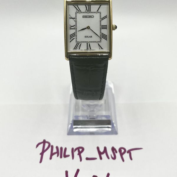 [WTS] Seiko Solar Tank SUP880, an affordable alternative to the Cartier Tank Solarbeat ...