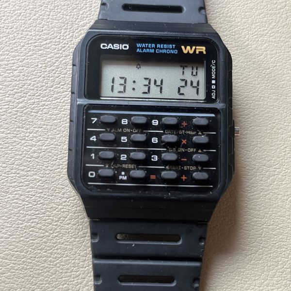 Casio WR 3208 CA53W Vintage Calculator Watch | WatchCharts Marketplace