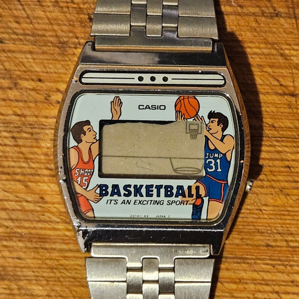 Casio GF-11 Module 209 Basketball Game Watch Not Working has Screen ...