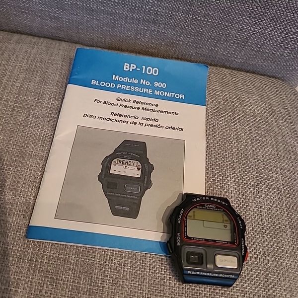 Vintage Casio BP-100 Blood Pressure Monitor Watch | WatchCharts Marketplace
