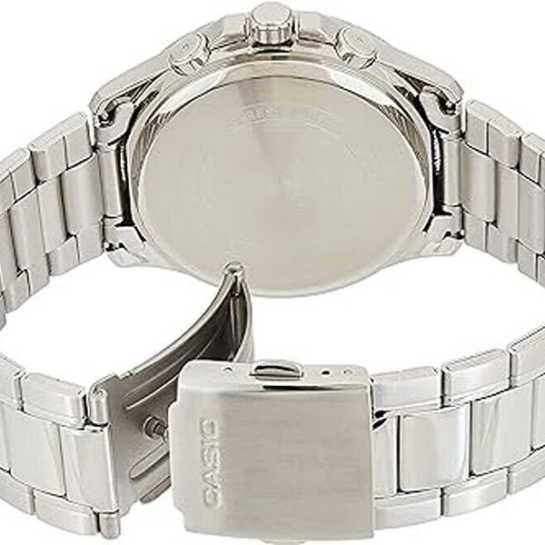 Casio MTP-1374D-7A DISPLAY Men's Quartz Watch Analog Stainless Steel ...