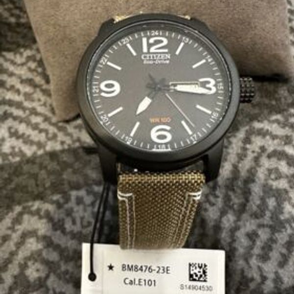 CITIZEN ECO-DRIVE MEN'S AVIATOR BLACK DIAL SPORTS BM8476-23E WATCH ...