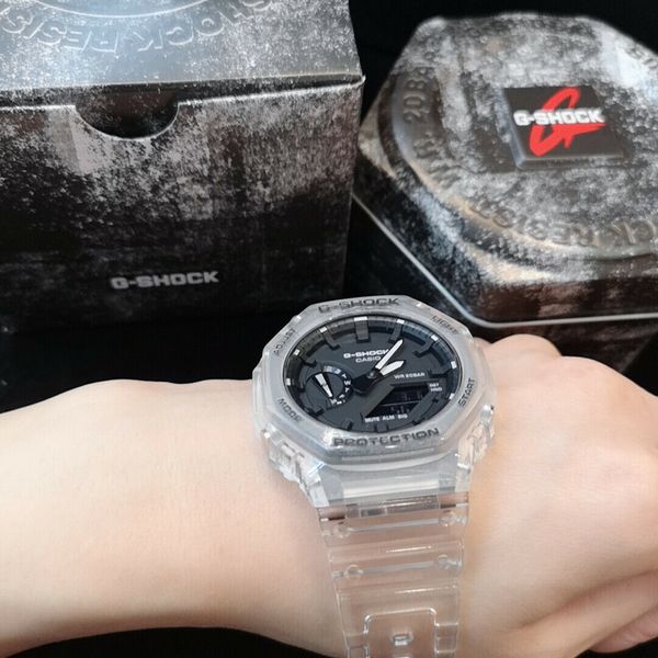 CASIO G-SHOCK CasiOak GA2100SKE-7A TRANSPARENT PACK SKELETON CLEAR NEW ...