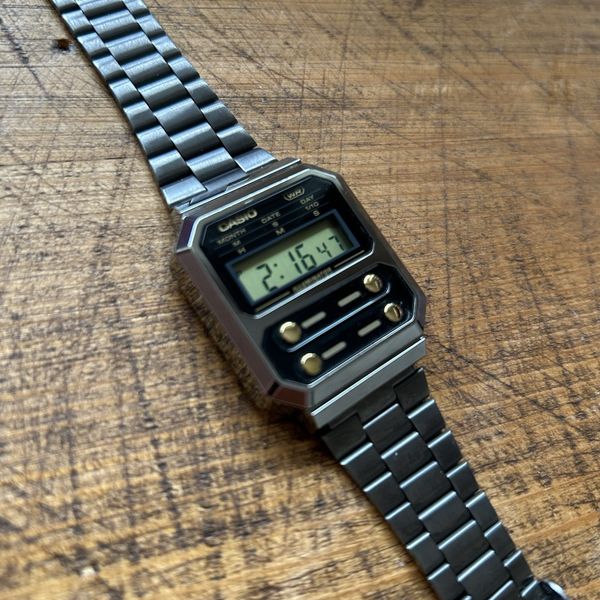 Casio A100WEGG Stainless Steel Watch | WatchCharts Marketplace