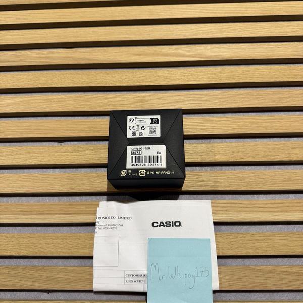 CASIO RING WATCH CASIO WATCH 50TH ANNIVERSARY CRW-001-1ER â Brand New ...