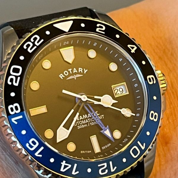 Rotary Seamatic Batman Automatic GMT Diver | WatchCharts Marketplace