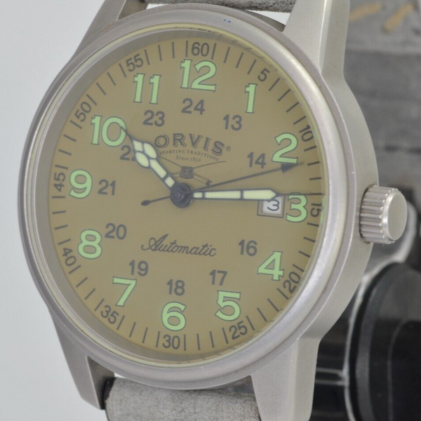 ORVIS SPORTING TRADITIONS Automatic Men's Watch 20 Jewels Runs Great ...