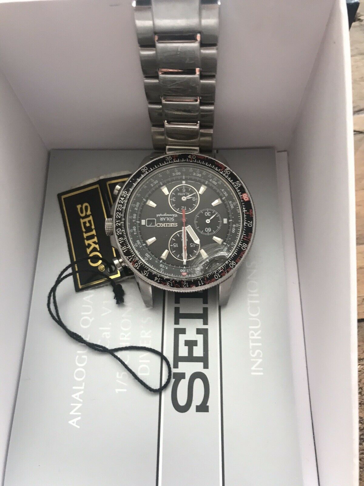 SEIKO Prospex Solar Chronograph Black Dial Men's Watch SSC007 | WatchCharts