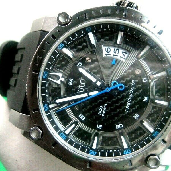 BULOVA PRECISIONIST 96B132 MEN'S WATCH SPORT 300 M W/R TITANIUM CASE ...