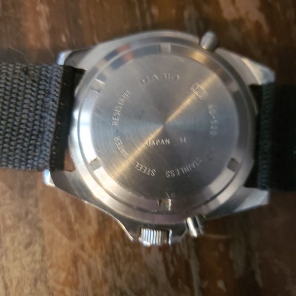 Vintage Casio "Arnie Smile" AD-520 388 Alarm Chronograph Watch ...