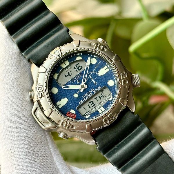 Vintage Citizen Promaster Aqualand Ana/Digi Quartz Men's Watch C500 ...