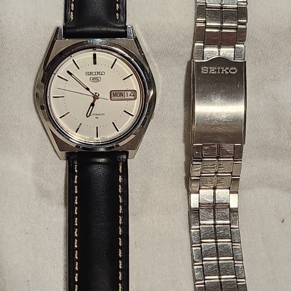 Vintage Seiko 5 Automatic, New Leather Band! Original Seiko Band ...