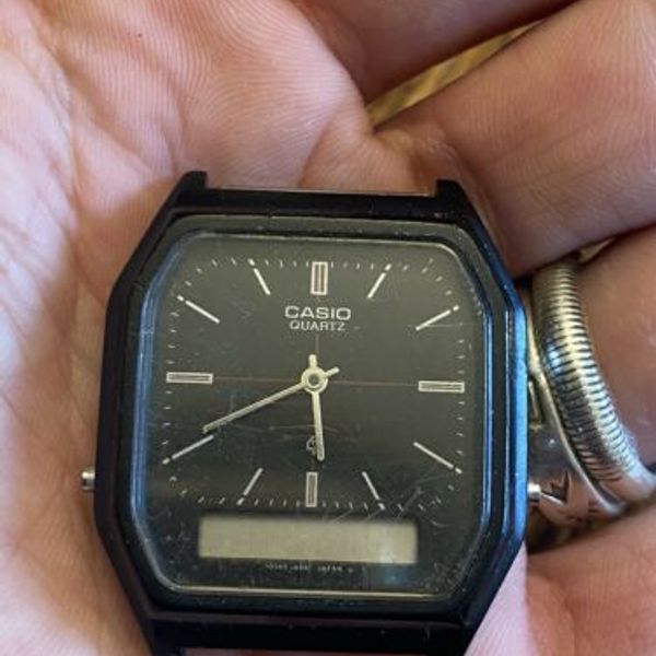 Casio 308 AQ-8W Quartz Digital Watch Vintage Mens Analog Digital Watch ...