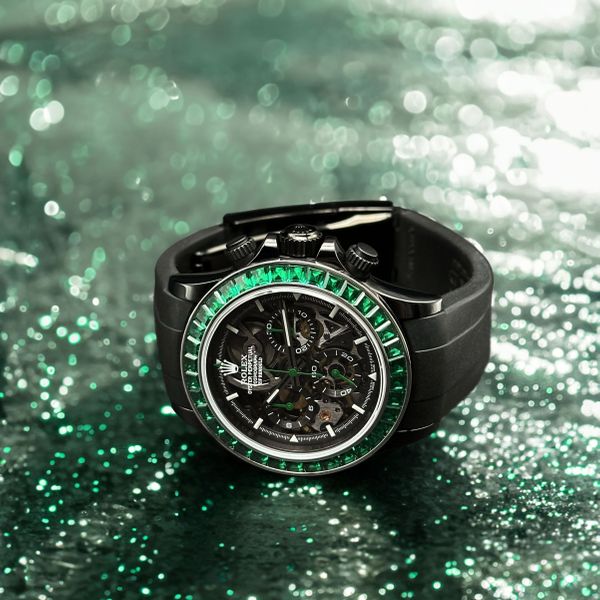 Rolex Daytona Customization Service Skeleton 4130 Caliber Black DLC ...