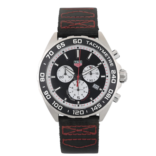 TAG Heuer Formula 1 CAZ101E.FC8228 43mm Quartz Chronograph Black Nylon ...