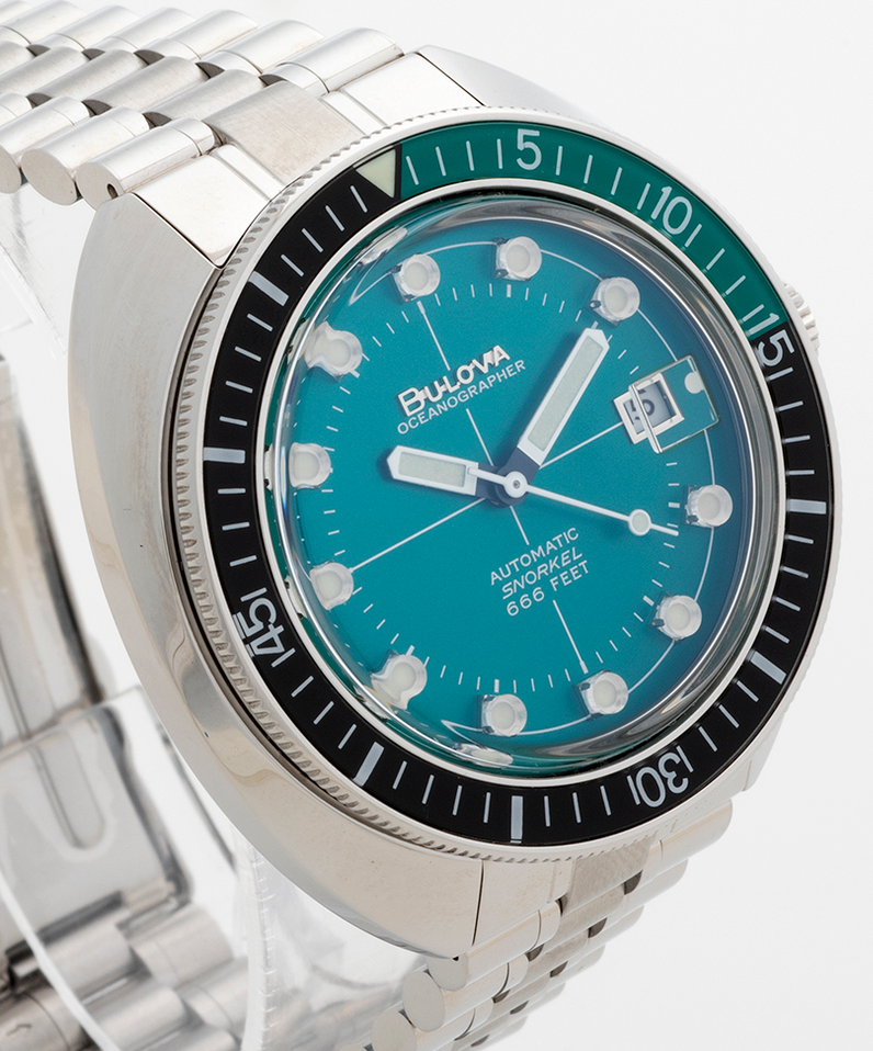Bulova Oceanographer Devil Diver Green Dial Automatic Sapphire Men's ...