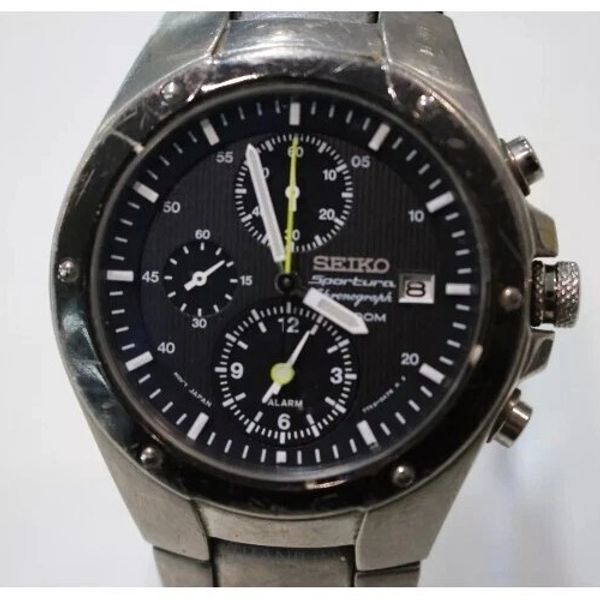 Seiko 7T62 Chronograph Sportura Quartz Titanium Watch | WatchCharts ...