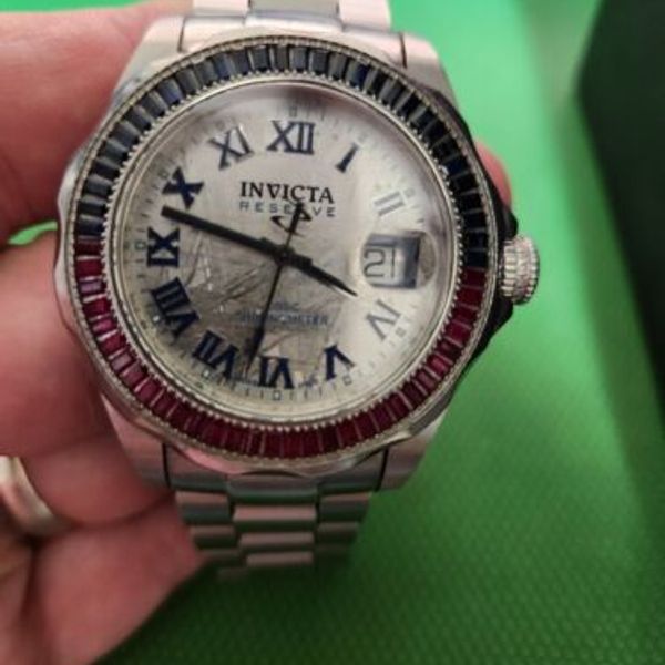 Invicta COSC reserve Meteorite Pepsi Dial Model 5174 Rubies Sapphires ...