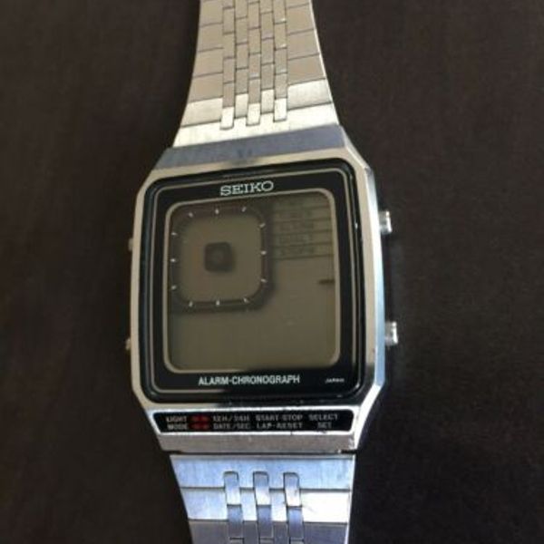 Seiko G757-4000 James Bond Octopussy Chronograph Quartz LCD Watch Parts ...