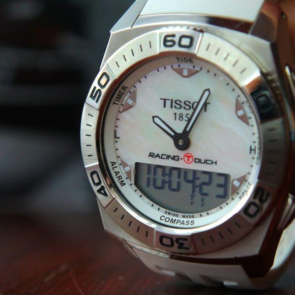 TISSOT Racing T-Touch White Rubber Men's Watch T002.520.17.111.00 ...