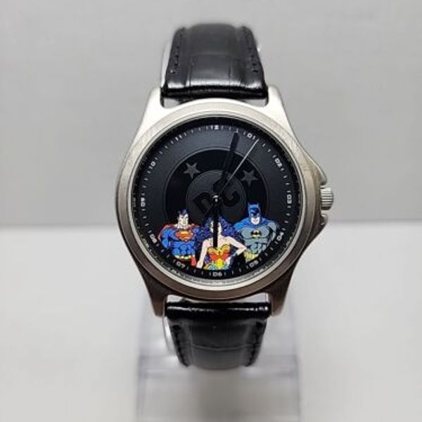 Vintage Fossil DC Comics Mood Watch Wonder Woman Superman Batman WB New ...