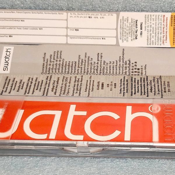 Vintage 2002 Swatch Chlorophyll Standards Watch Swiss Made GG200 w ...