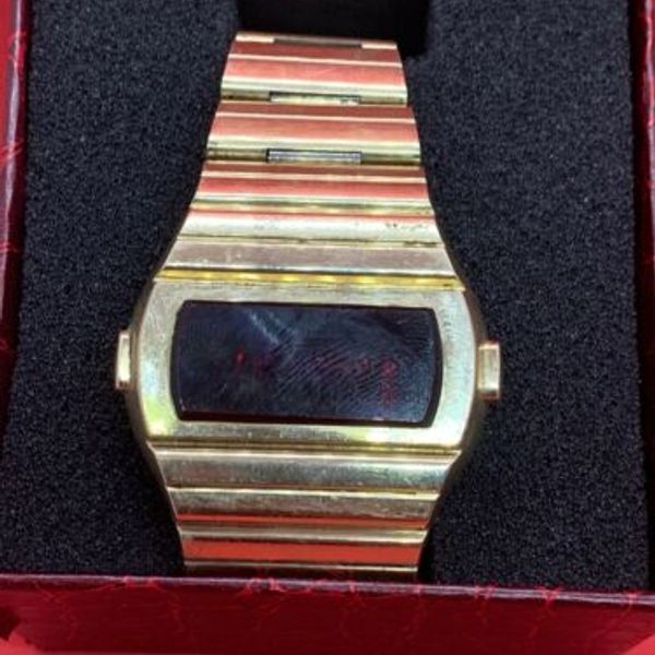 Vintage Hamilton Double Button LED Digital “Kojak” Wristwatch As Is NR ...