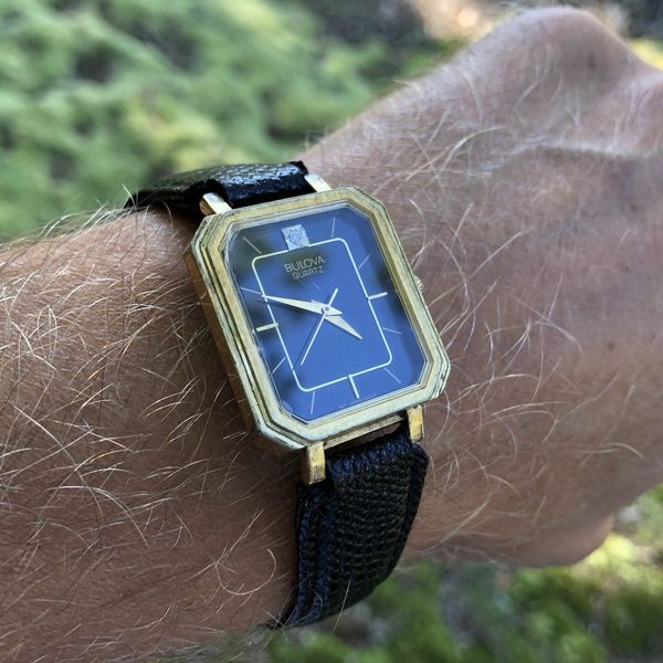 GORGEOUS Vintage Bulova Diamond Octagonal Menâ s Tank Watch ...