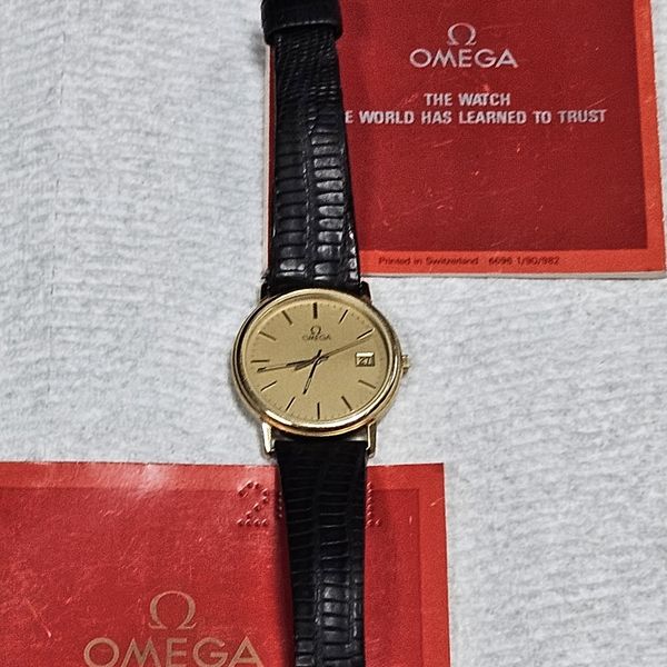 Mens Vintage Omega Quartz Watch With Papers | WatchCharts Marketplace