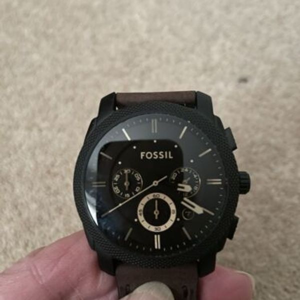 Fossil Mens Chronograph Quartz Watch with Leather Strap FS4656IE. Mint ...