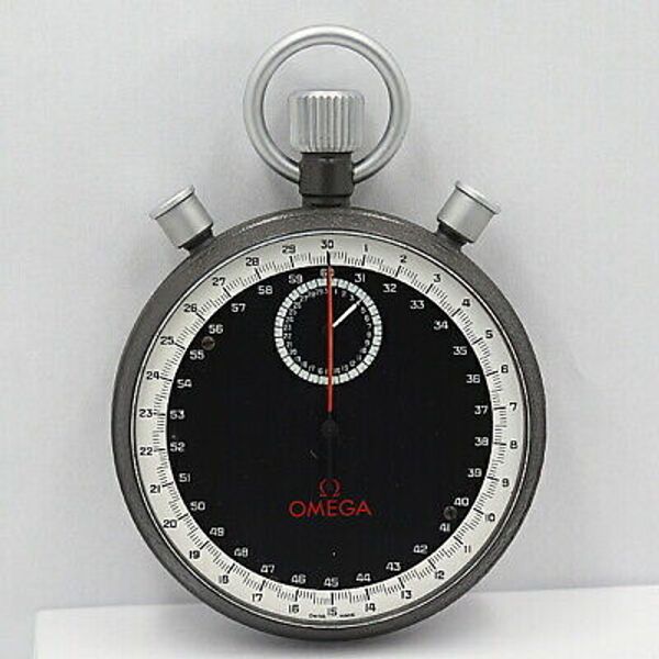 Omega Mg6603 Hand-Wound Stopwatch Black Dial - Dead Stock, Like ...