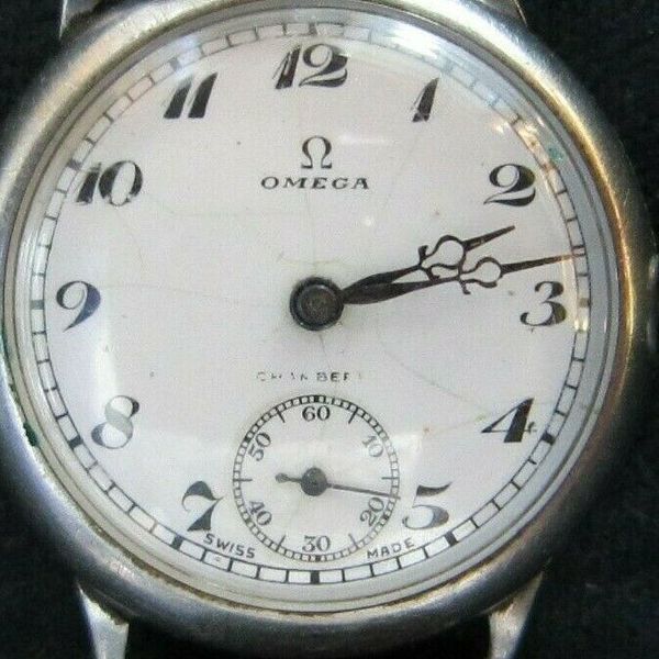 Omega wrist watch - 1920’s - Dennison stainless steel case - 15 jewels ...