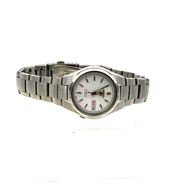 Seiko 5 SNK601 Men's Stainless Steel Silver Dial Day Date Automatic ...