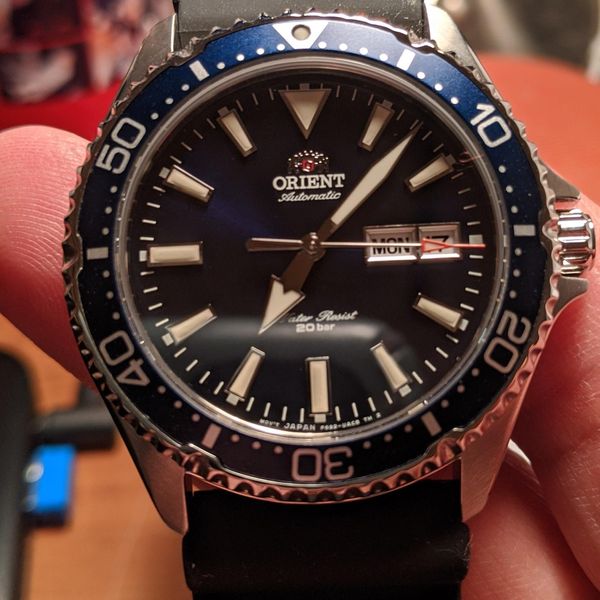 FS: ORIENT KAMASU BLUE, rubber strap edition | WatchCharts
