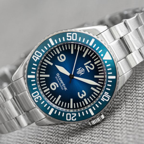 FS: NTH Scorpene Blue Dial Dive Watch, No Date, Sapphire, Lumed Bezel ...