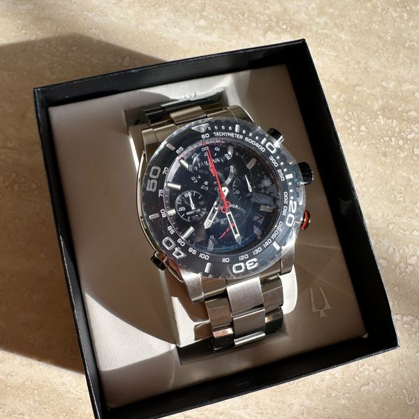 *NEW* Bulova 98B212 Precisionist Quartz Men's Steel Watch w/ Diver ...