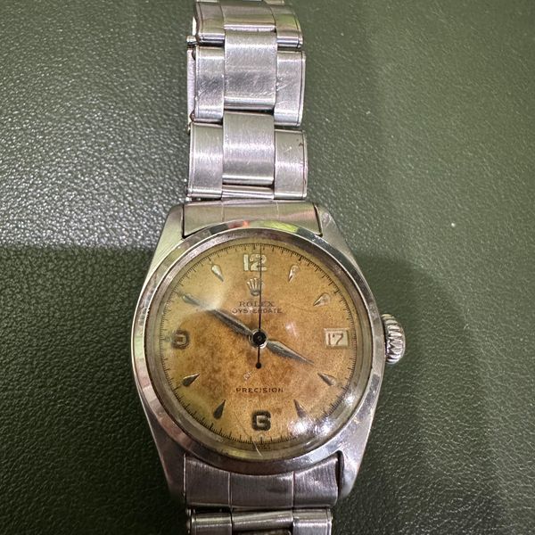 Vintage Rolex Oysterdate Precision Watch model 6066 | WatchCharts ...