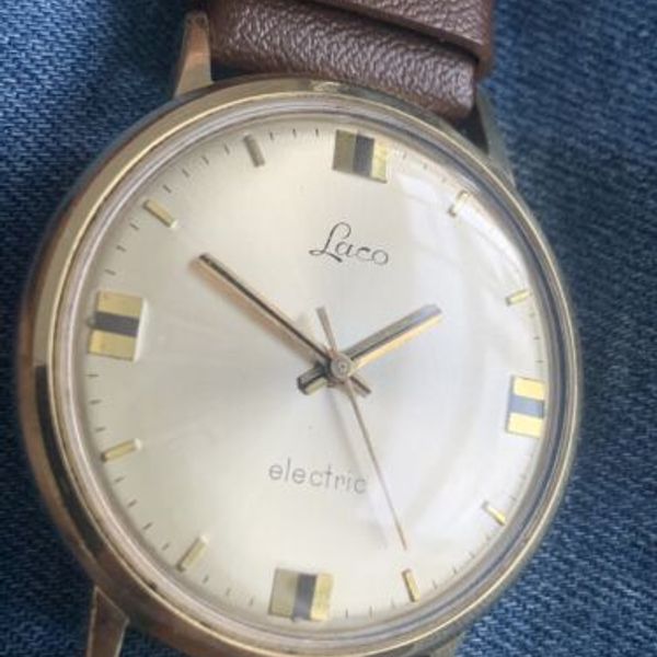 Laco Electric 1969 Battery Powered Mechanical Mechanism Gold Plated ...