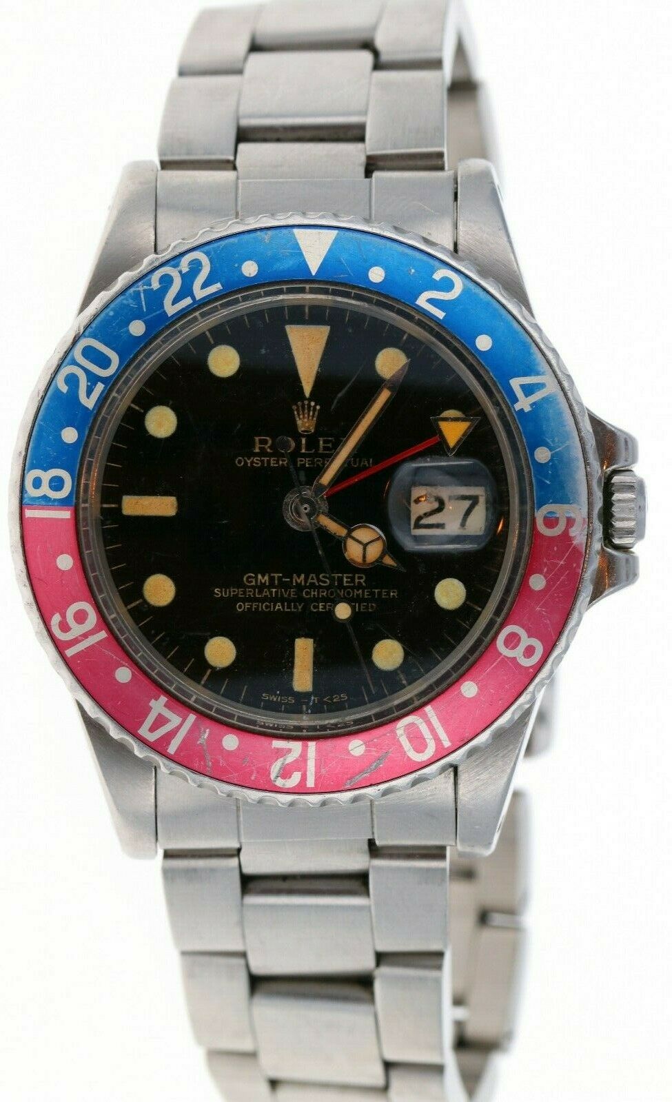 Rolex 1675 Gilt Fuchsia/Blueberry GMT-Master Circa 1962 Full Set ...