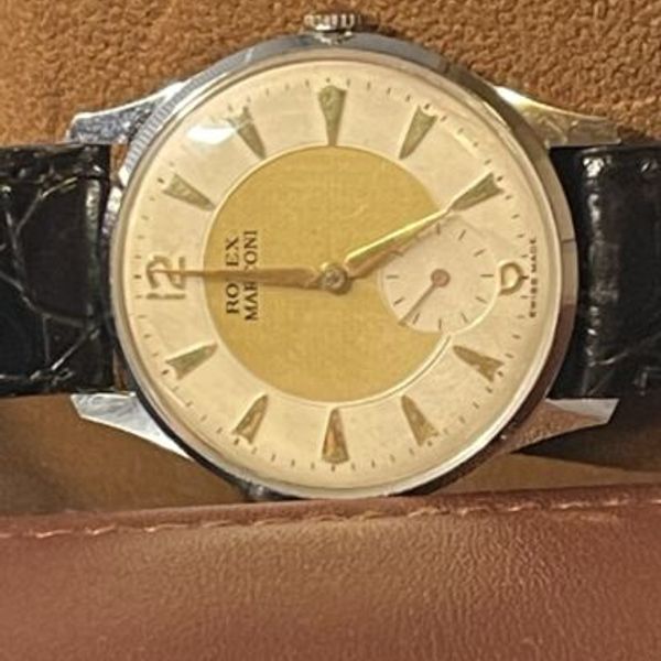 VINTAGE ROLEX MARCONI MANUAL DECADE 1940's | WatchCharts Marketplace