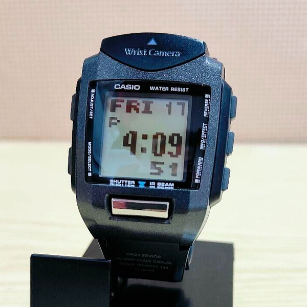 Casio Wrist Camera WQV-1 Men's Watch Black Gray Digital Quartz ...